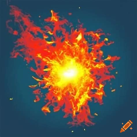 D Flame Particle Effect On Craiyon