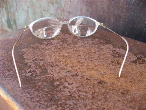 Vintage French Boho Eyeglasses Retro Eye Wear With Enamel Etsy