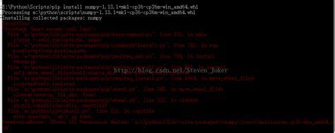 Python的scipy库安装成功，导入时却报错（兼子问题：numpymkl安装失败）stevenjoker的博客 Csdn博客