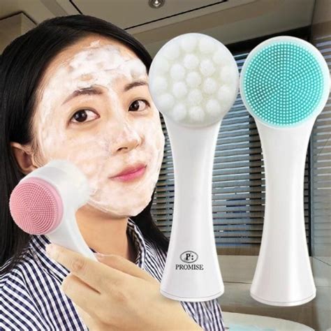 진동세안기 전동 모공브러쉬 얼굴마사지기 3d 실리콘 페이스 클렌징 브러시 양면 페이셜 클렌저 부드러운 헤어 클리닝 마사지 컴포트