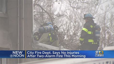 Firefighters Battle Two Alarm Fire At West Baltimore Storefront Youtube