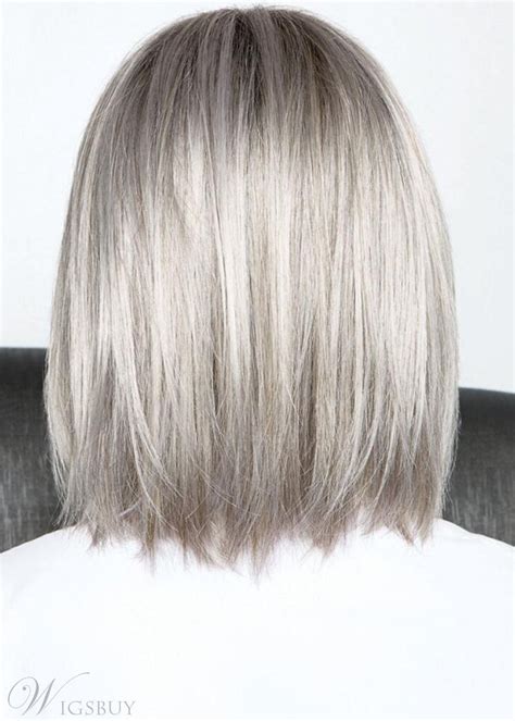 Womens Blonde Color Bob Style Straight Synthetic Hair Capless Wigs