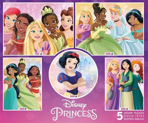 Ceaco 5 In 1 Multipack Disney Princess 2 300 Piece