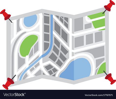 Navigation Pointer Map Direction Concept Vector Image