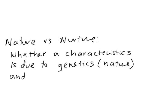 Solved What Is The Difference Between Nature And Nurture And Why Is