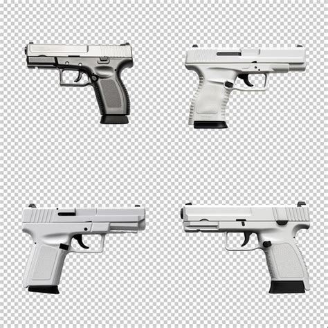 Premium Psd Set Collection Gun Artificial Intelligence Generative