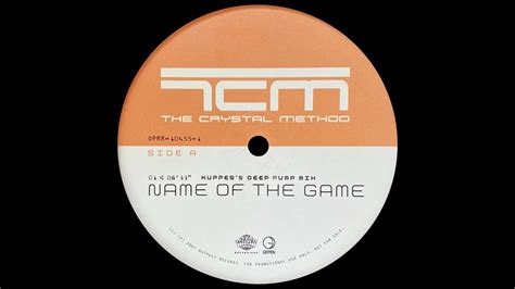 The Crystal Method Name Of The Game Eric Kuppers Deep Pump Mix