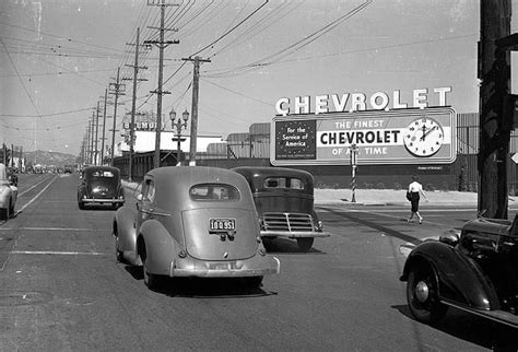 Los Vermont Avenue And 3rd Street Los Angeles 1941 The