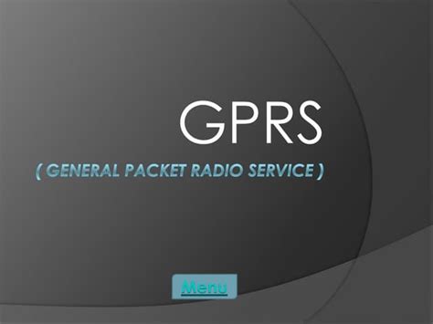 Gprs General Packet Radio Service Ppt