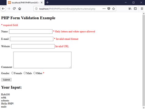 Php Form Url Email Robert Karamagi