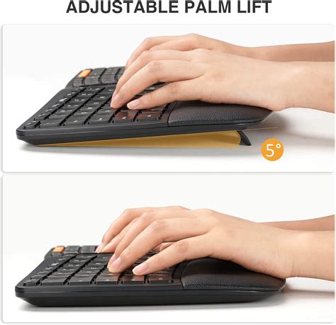 Buy Protoarc Wireless Ergonomic Keyboard Ek01 Nl Ergo Split Keyboard With Wrist Rest Natural