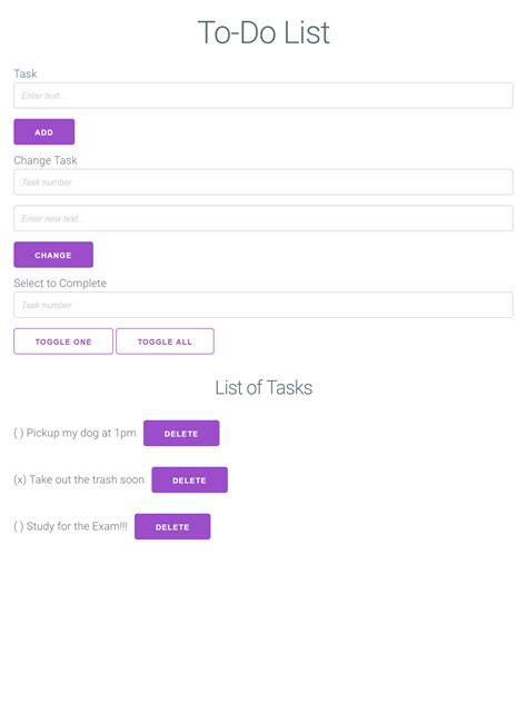 Github Javavistajstodo Vanilla Js Todo App With A Simple Mvc Implementation
