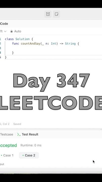 Day 347 Leetcode Problem 38 Swift Daily Challenge Swiftui Coding Leetcode Youtube