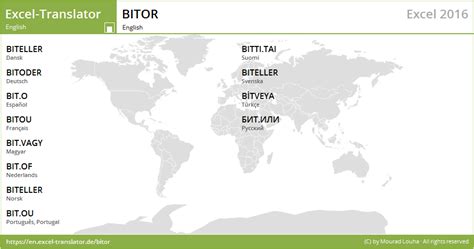 BITOR Excel Translator