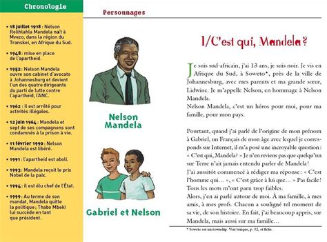 Qui est Nelson Mandela Lecture compréhension CM La Classe de Myli Breizh