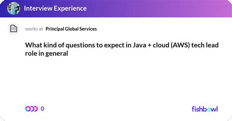 What Kind Of Questions To Expect In Java Cloud Fishbowl