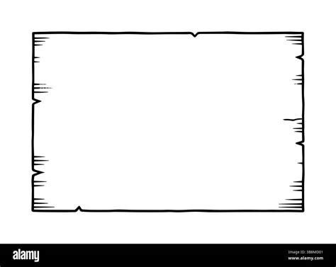 Scrolling Paper Map Parchment In Vintage Retro Engraving Style Stock