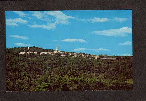 Me Panorama Of Colby College Waterville Maine Postcard United States