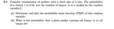Solved 35 Consider Transmission Of Packets With A Fixed