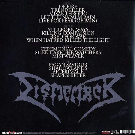Dismember Death Metal Colored Vinyl