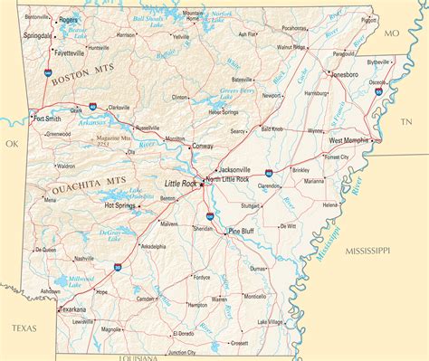 Arkansas Reference Map •