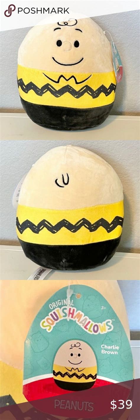 Squishmallow Peanuts Charlie Brown Plush 8 Inch