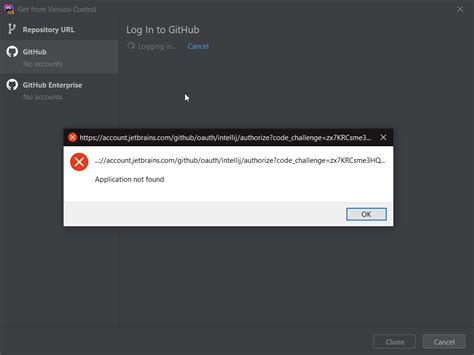 Cant Login Into Github Account From Intellij Like Ide Stack Overflow