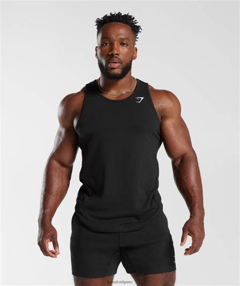 Hombres Tanque Crítico 20 Negrogymshark 0z8b6924 0z8b6924 Gymshark