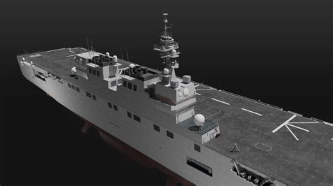 Jmsdf Hyuga Class Helicopter Carrier 3d Model Cgtrader
