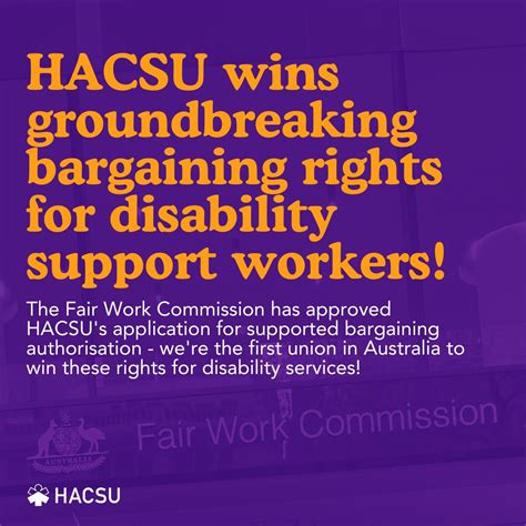 Huge Win For Disability Support Workers In My Time Working At Hacsu