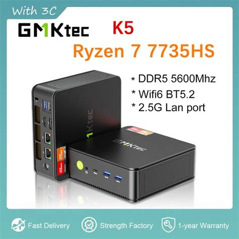 Gmktec K Amd Ryzen Hs Mini Pc Windows Ddr Mhz Pcie Nvme Ssd Wifi Bt K