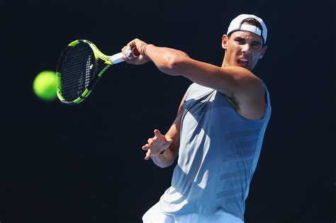 Rafael Nadals First Practice In Melbourne Australian Open 2017 6