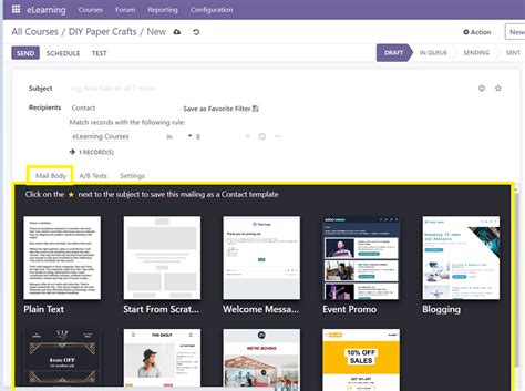 Mail Body Tab In Odoo 16 E Learning App Odoo V16 Community Edition Book