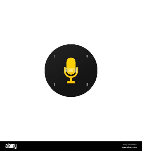 Modern Mic Button For Mobile Apps And Web Sites Stock Vector Image