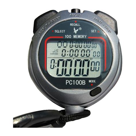 100 Memory Stopwatch Digital Electronic Timer Professional Running
