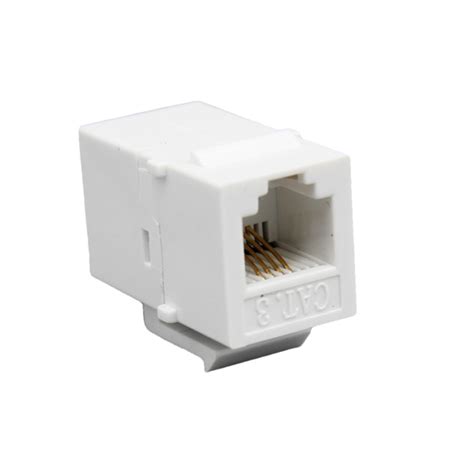 White Color Pass Through Rj11 Cat3 Connector Femal Grandado