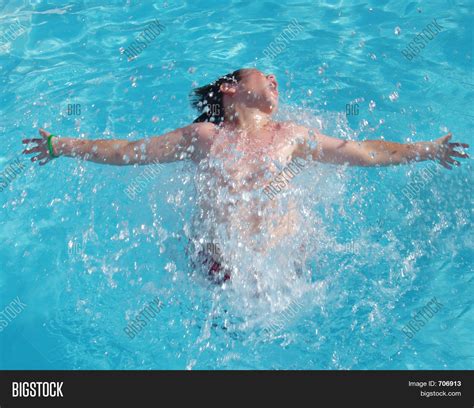 Swimmer Gasping Air Image And Photo Free Trial Bigstock