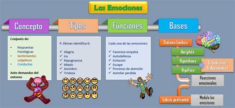 Esquema Las Emociones Esquemas Diagramas Gráficos Y Mapas Conceptuales