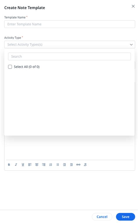 Note Template Activity Type Drop Down Missing Types Gainsight Community