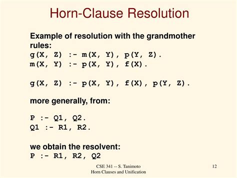 Ppt Horn Clauses And Unification Powerpoint Presentation Free
