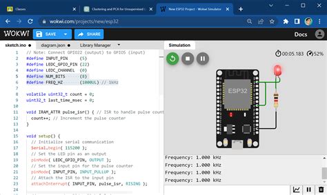 การสร้างสัญญาณพัลส์และวัดความถี่โดยใช้ Arduino Esp32 Iot Engineering