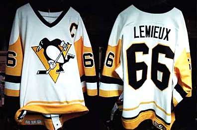 Ansports Authentic Game Worn Mario Lemieux Jersey