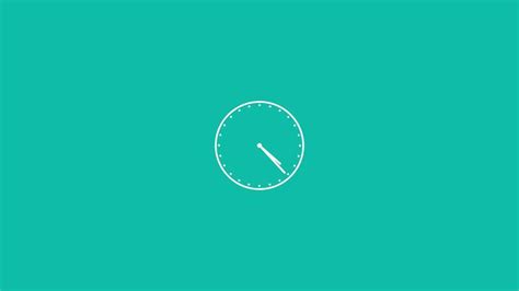 Simple Circular Loading Animation With Dotted Outline On Teal Background For Presentations
