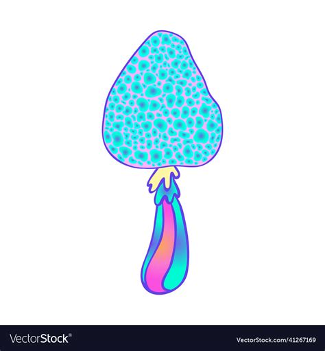 Magic Mushrooms Psychedelic Hallucination Vector Image