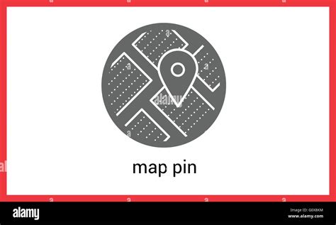 Pin Map Vector Outline Contour Stock Vector Image Art Alamy