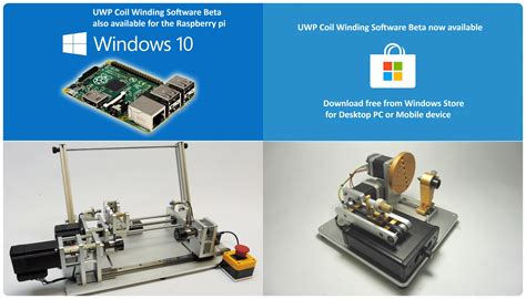 uwp beta coil winding software now available for desktop and raspberry