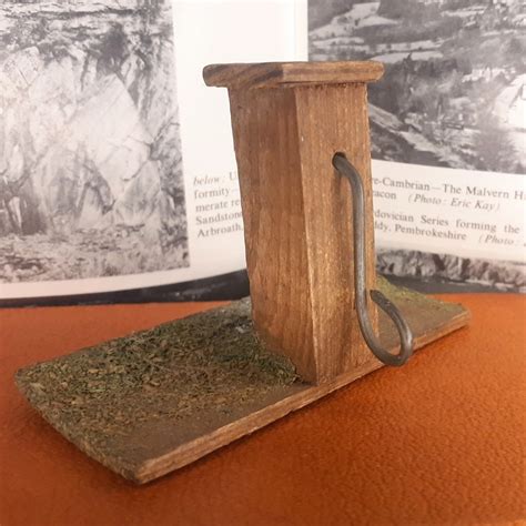 Vintage Putz Rare Wooden Well Windlass Village German Etsy
