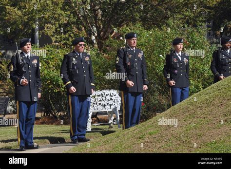 Us Army Reserve 1st Sgt Richard Broussard Left Chief Warrant