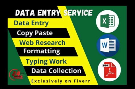 do excel word power point fast data entry and web scraping by