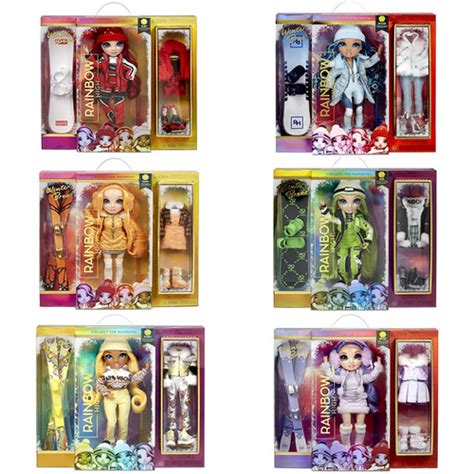 Promo Boneka Rainbow High Winter Break Sunny Jade Skyler Violet Ruby